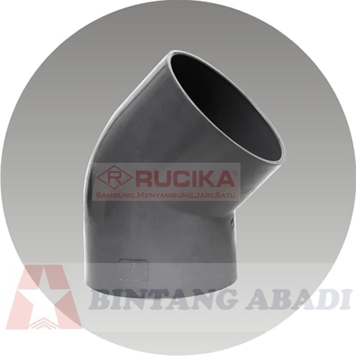 Jual BA - Rucika Knee 45* Polos PVC 6" AW / L Elbow Bengkokan 45* (AW-45L) Indonesia|Shopee ...