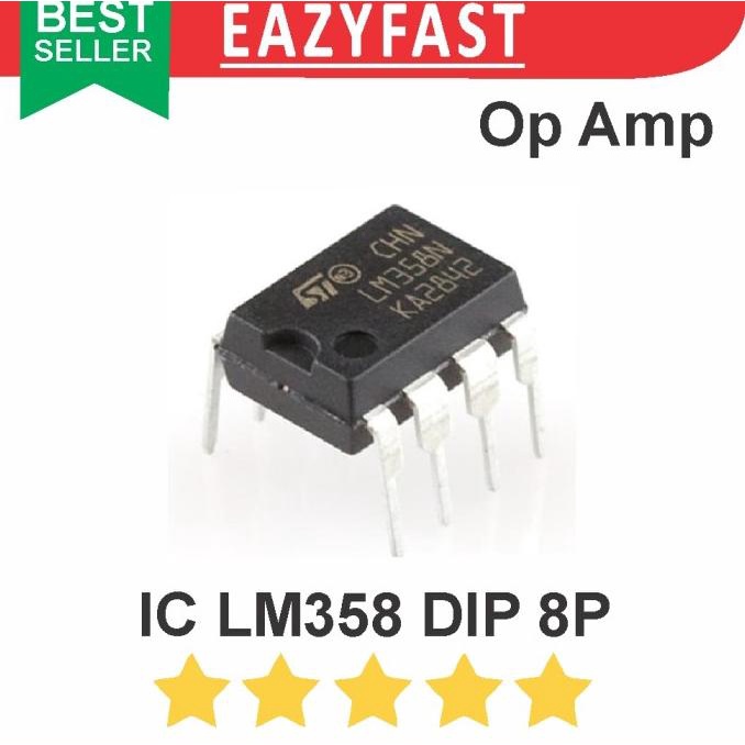Jual IC LM358 Dual OPAMP OP-AMP DIP 8 Pin Operational Amplifier efst90 ...