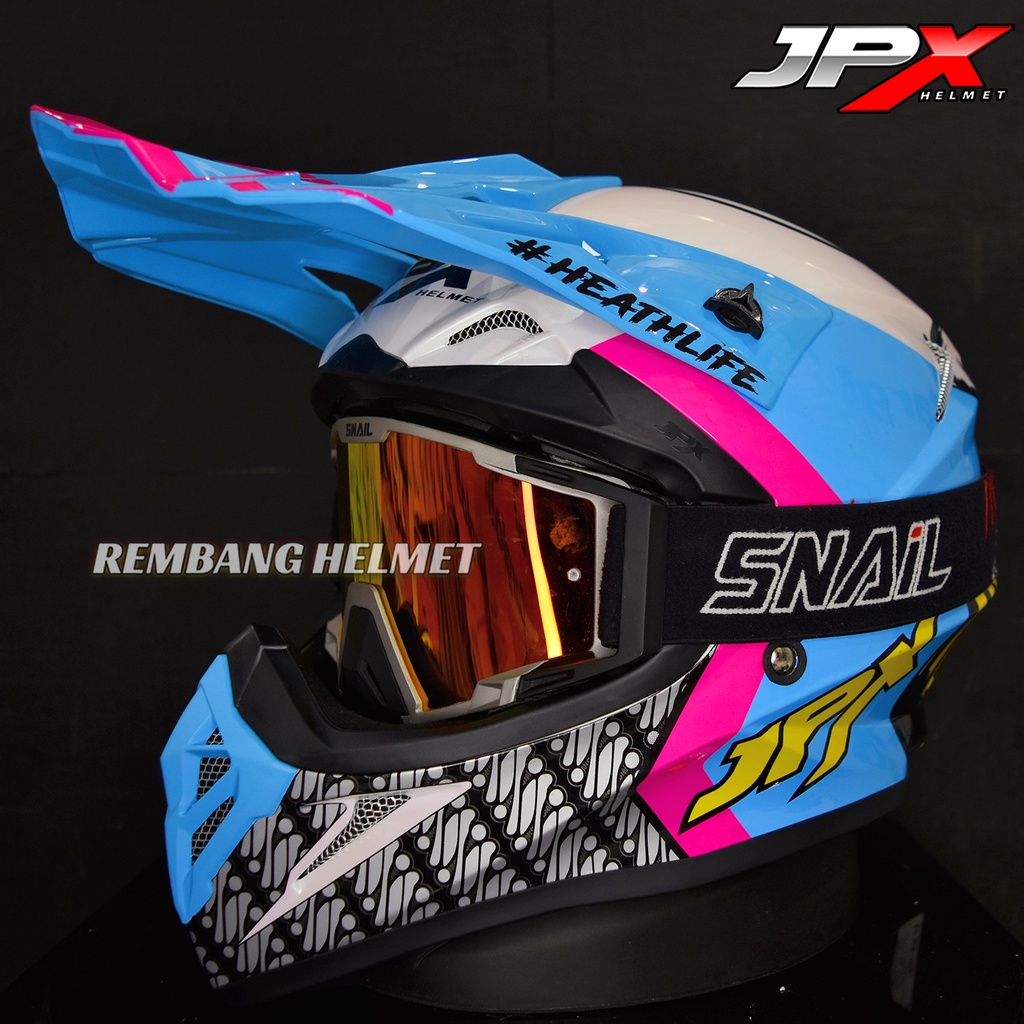 Jual HELM JPX CROSS_FOX1 X26 - PEARL WHITE GLOSS PAKET GANTENG GOOGLE ...