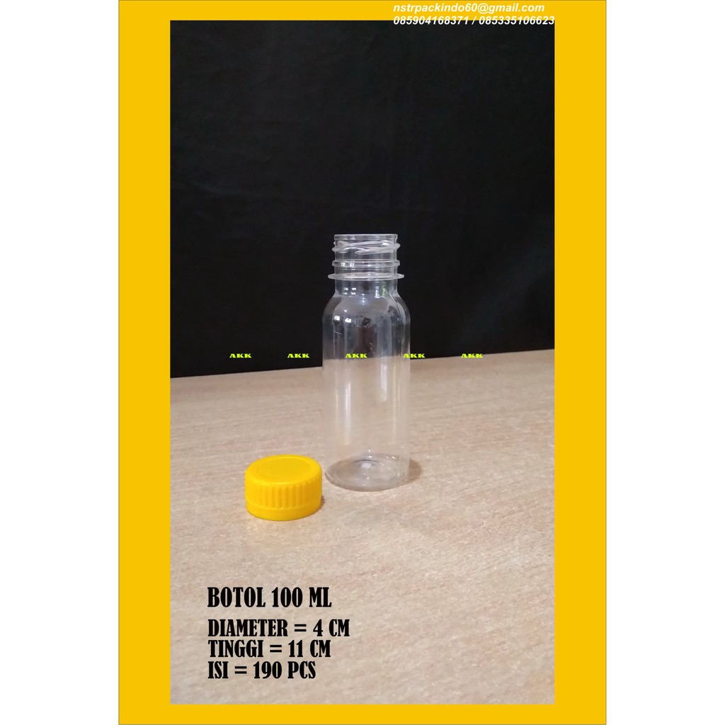 Jual BOTOL 100 ML (190 PCS) | Shopee Indonesia