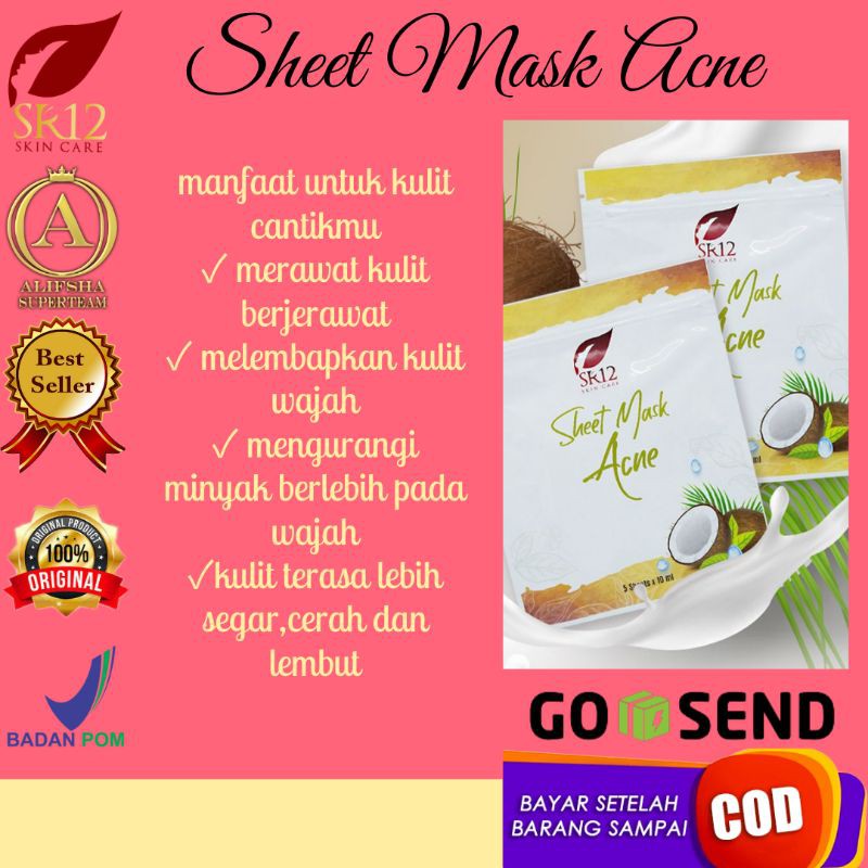 Jual Sheet Mask Acne SR12 | Shopee Indonesia