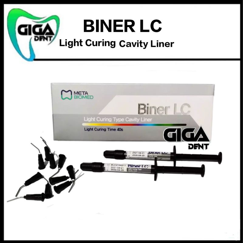 Jual CAVITY LINER LIGHT CURE BINER LC ( 2 gram / syringe ) | Shopee ...