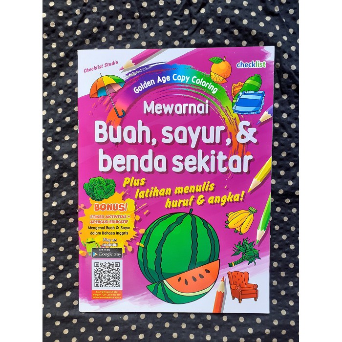 Jual Golden Age Copy Coloring_Mewarnai Buah, Sayur, & Benda Sekitar ...