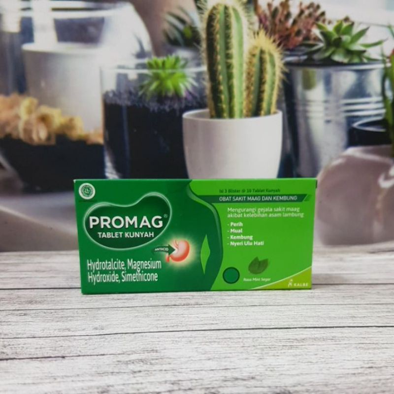 Jual Promag Tablet Box/3 Blister @10 Tablet - Obat Sakut Maag & Kembung ...