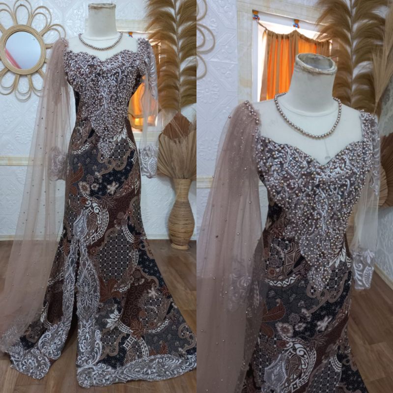 Jual Kebaya Batik wisuda / dress penyanyi singer / Baju artis | Shopee ...