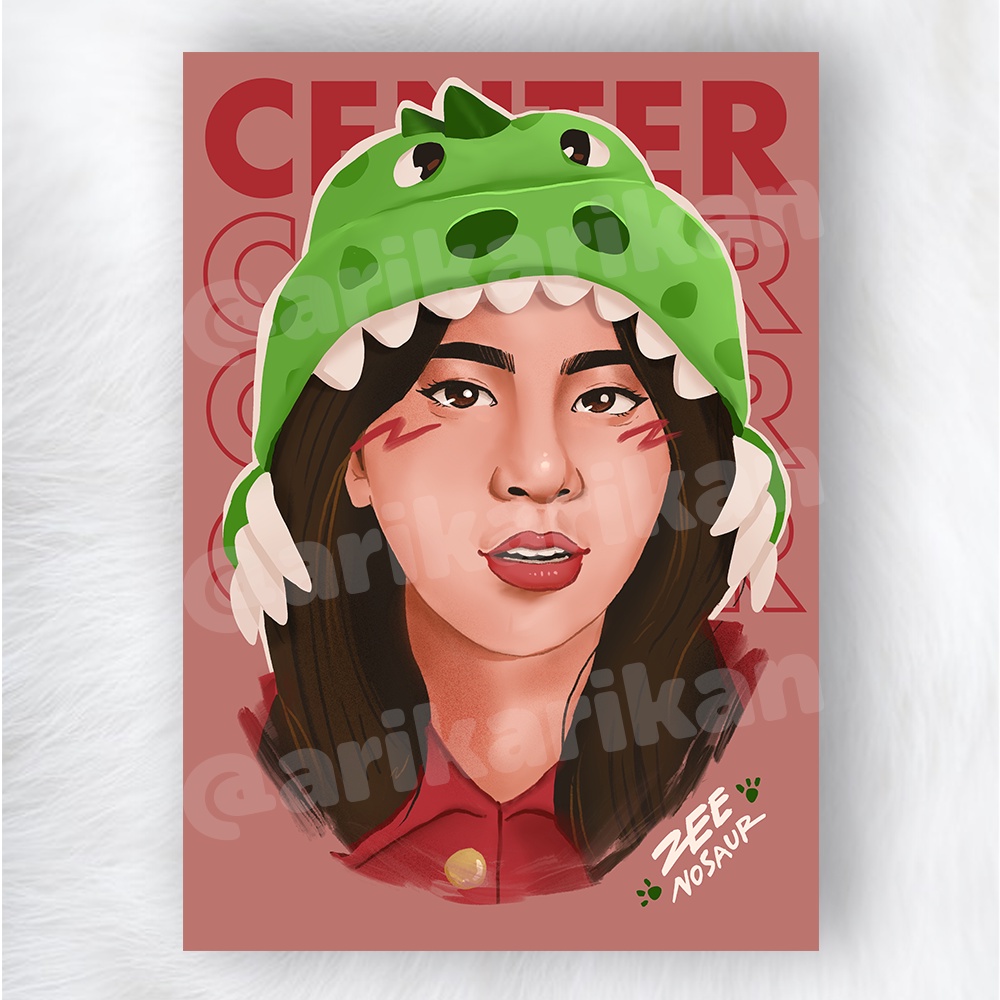 Jual Exclusive ZEEnosaur Illustration Poster Zee JKT48 | Shopee Indonesia