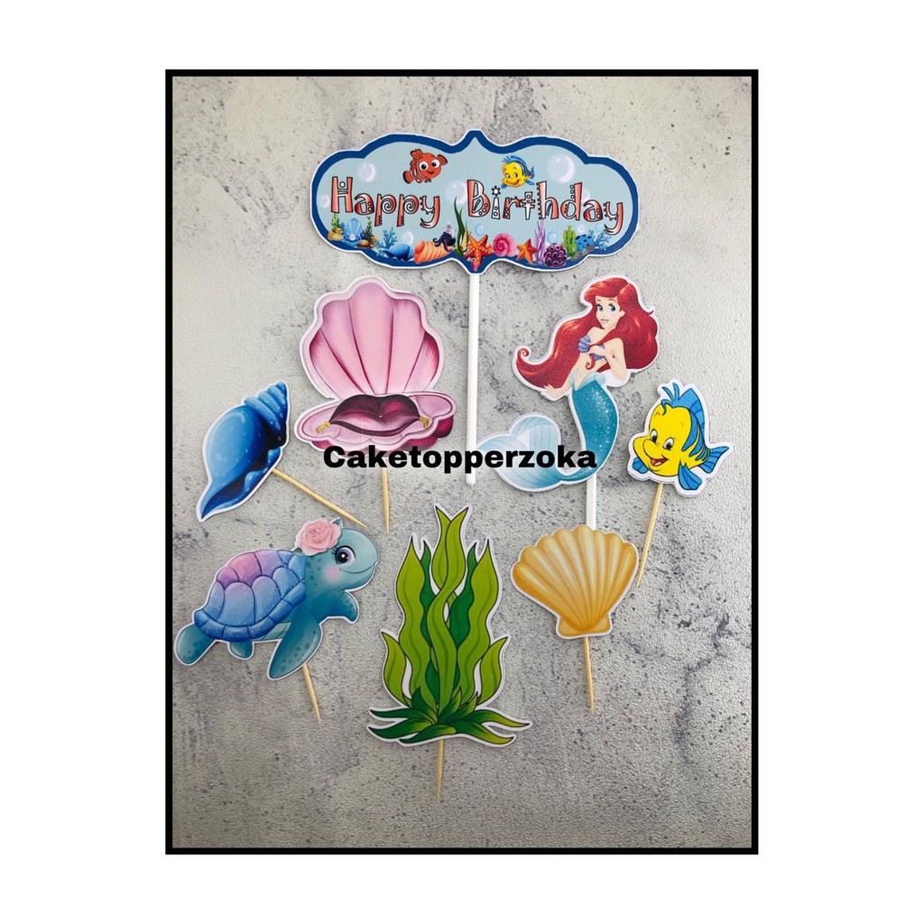 Jual MERMAID CAKE TOPPER | HIASAN KUE | READY STOK BATAM | Shopee Indonesia