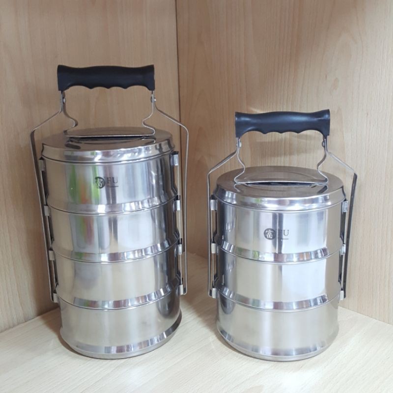 Jual Rantang Susun Stainless FU Cookware diameter 16 cm Susun 3 dan ...