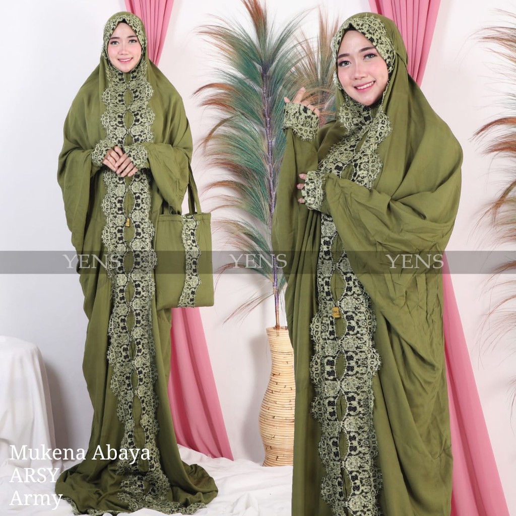 Jual Mukena Terusan renda Arsy Mukena Bali Dewasa Mukena bali Mukena ...