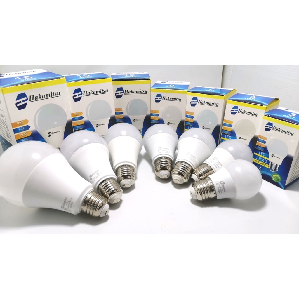 Jual Lampu LED 3W 5W 7W 9W 12W 15W 18W Hakamitsu /Bohlam Lampu terang ...