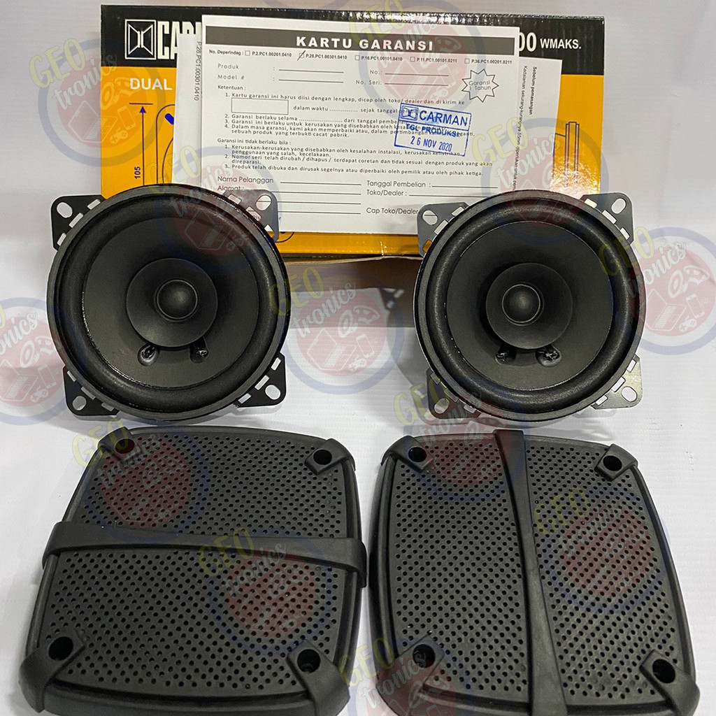 Jual Speaker 4 Inch Carman CM-410 Speaker Coaxial 100 Watt | Shopee ...