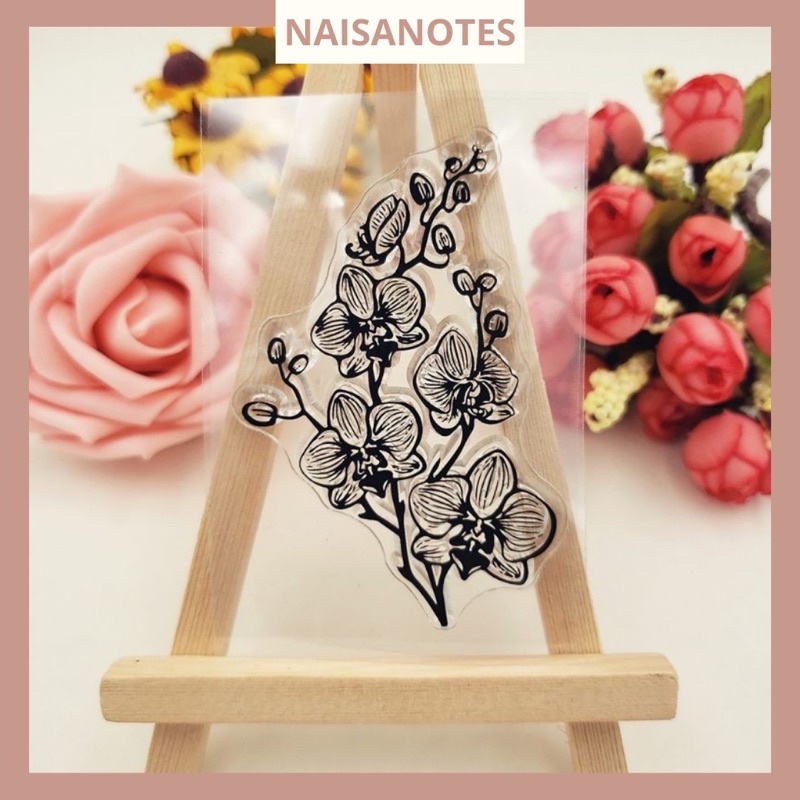 Jual CLEAR STAMP STEMPEL JOURNALING DESAIN BUNGA SCRAPBOOK TRANSPARAN ...