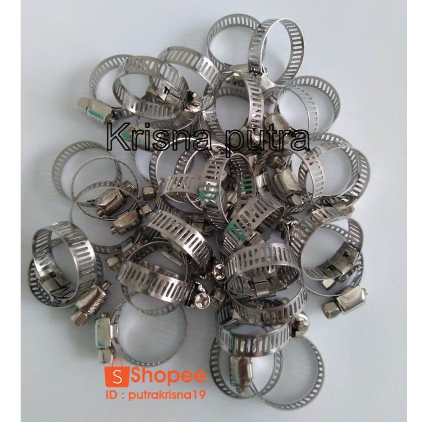 Jual Klem Cincin Selang Gas Air Stainless Hose Clamp 7 8 In Inch