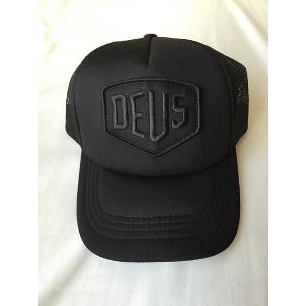 Jual BEST SELLER - HAT - TOPI TRUCKER CUSTOM DEUS 5.3 HITAM (Limited ...