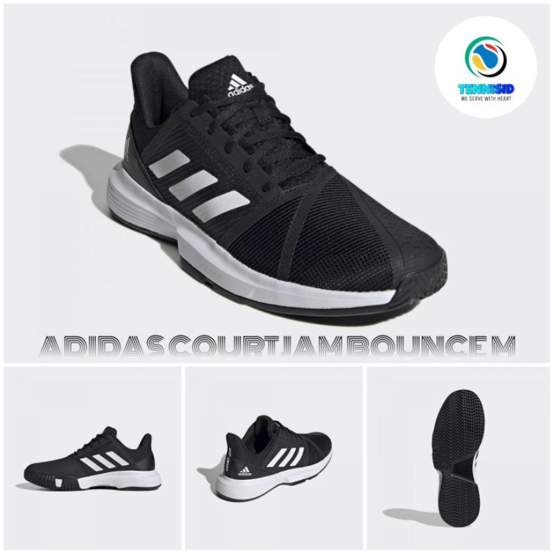 Jual Sepatu Tenis Tennis ADIDAS COURTJAM BOUNCE 2020 - Black/White ...