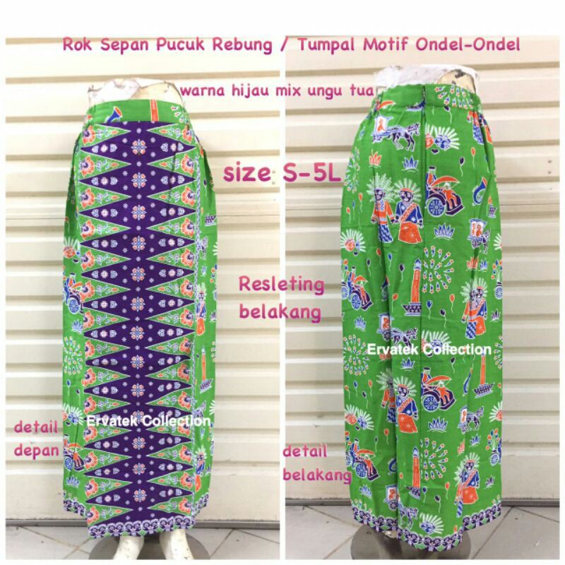 Jual Rok Sepan Tumpal ST19 Bahan Katun Jahitan HOMEMADE | Bawahan Batik ...