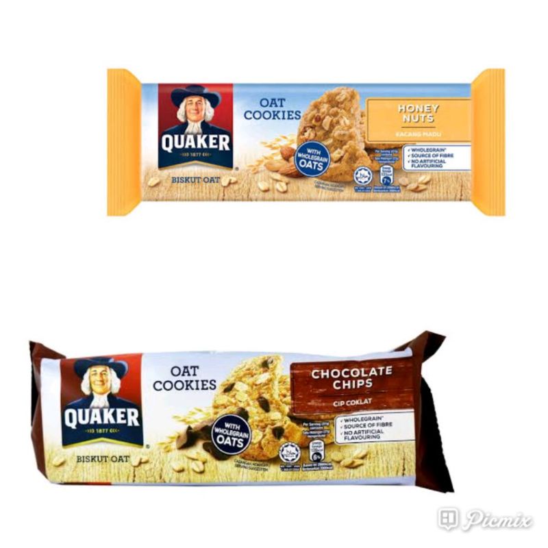 Jual Quaker oat cookie malaysia satuan/1pcs quaker oat cookie quaker ...