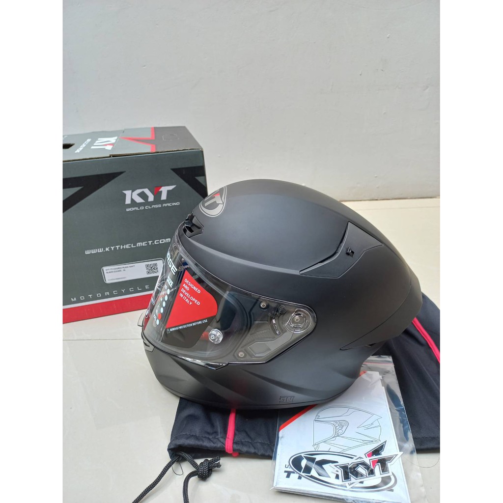 Jual KYT TT Course Solid (Black/Hitam Doff) / (White/Putih) / (Gorilla Grey/Abu-abu Muda Doff ...
