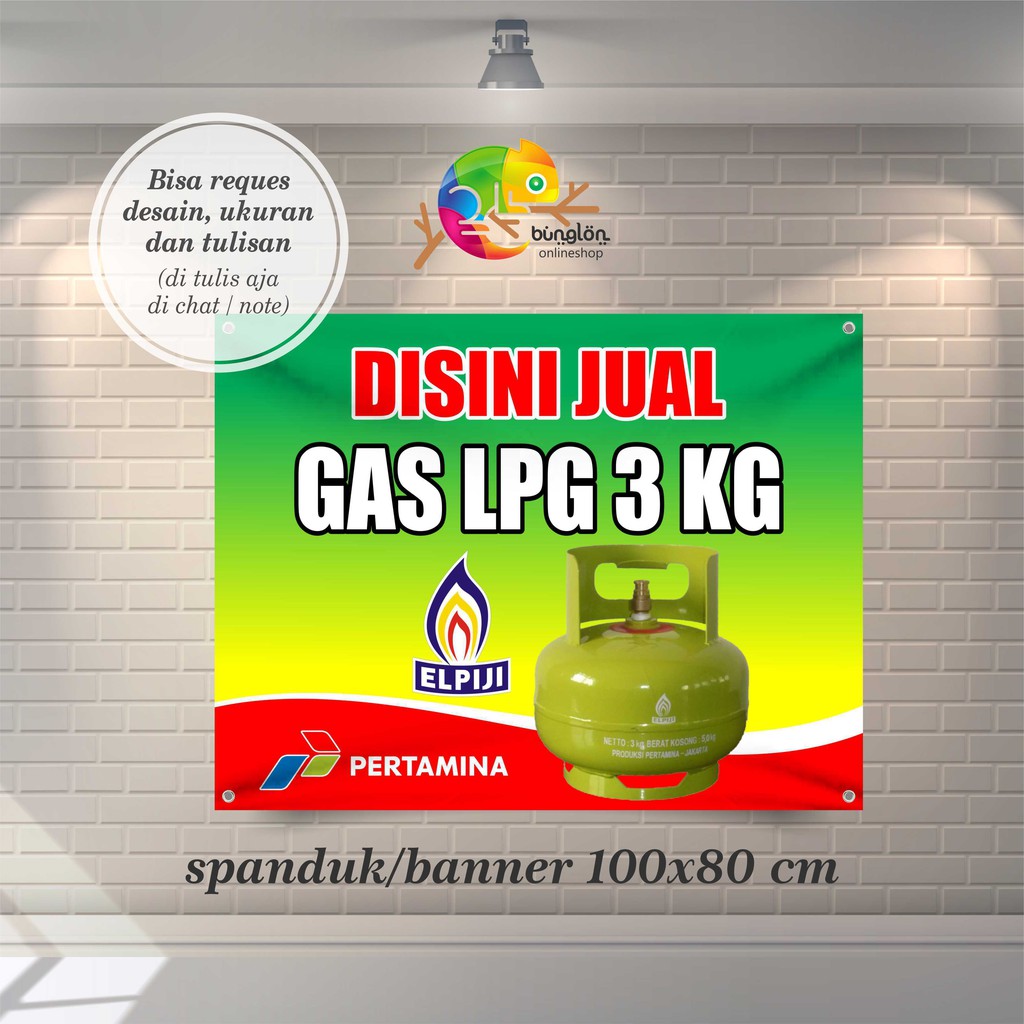 Jual Spanduk, Banner Jual Gas Elpiji 3 Kg | Shopee Indonesia