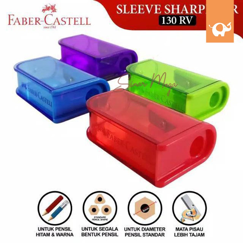 Faber Castell Sharpener 130 RV Pengserut Peruncing Rautan Berkualitas ...