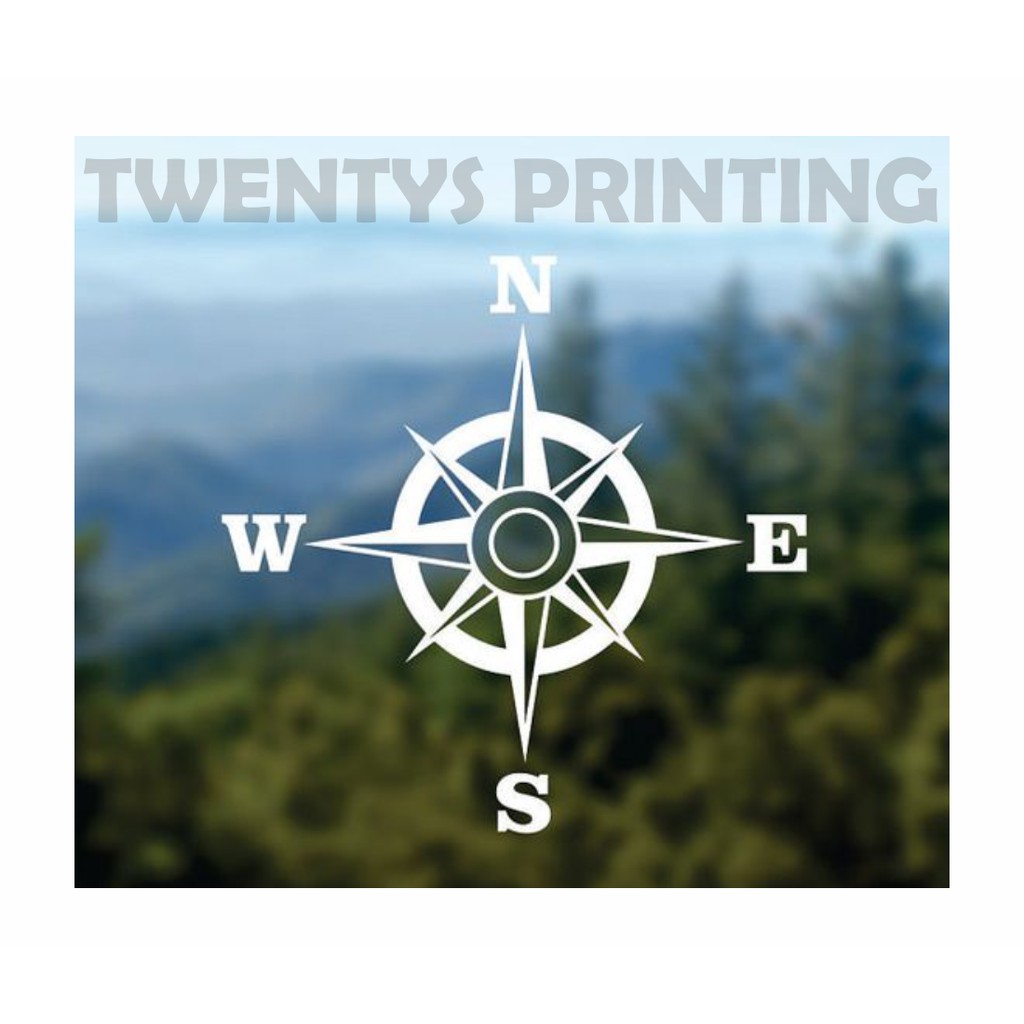 Jual STIKER KOMPAS STIKER MOBIL CUTTING STICKER | Shopee Indonesia