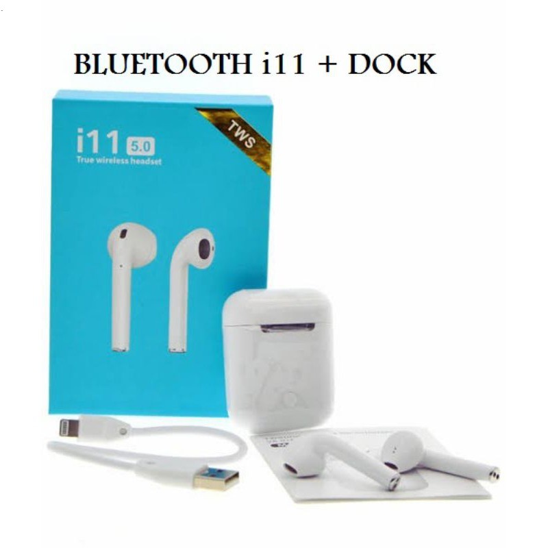 Jual HANDSFREE HF BLUETOOTH I11 + DOCK TWS I11 | Shopee Indonesia