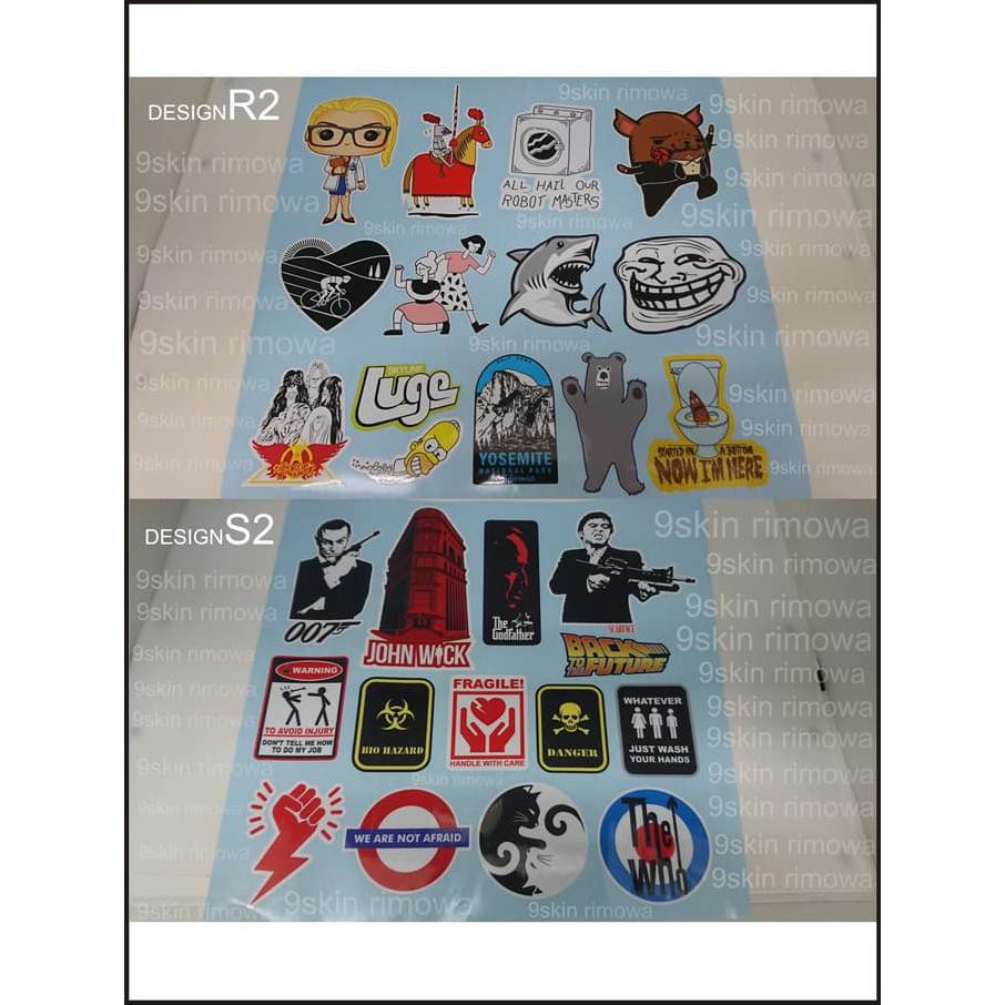 Jual sticker koper rimowa design51 | koper | Travel Bag | Shopee Indonesia