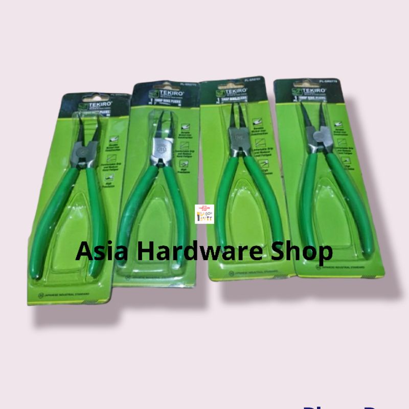 Jual PAKET TEKIRO Tang Snap Ring Spi Lurus Bengkok Buka Tutup 7" BTE ...