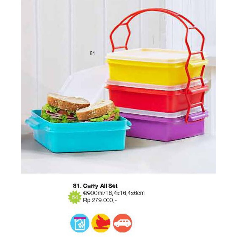 Jual Tupperware Carry All Set Indonesia|Shopee Indonesia