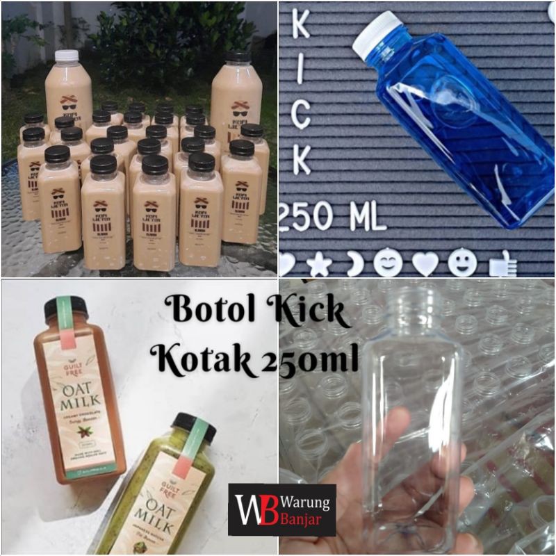 Jual BOTOL ALMOND KOTAK TEBAL 250ML BOTOL LEMON BOTOL MADU BOTOL ...