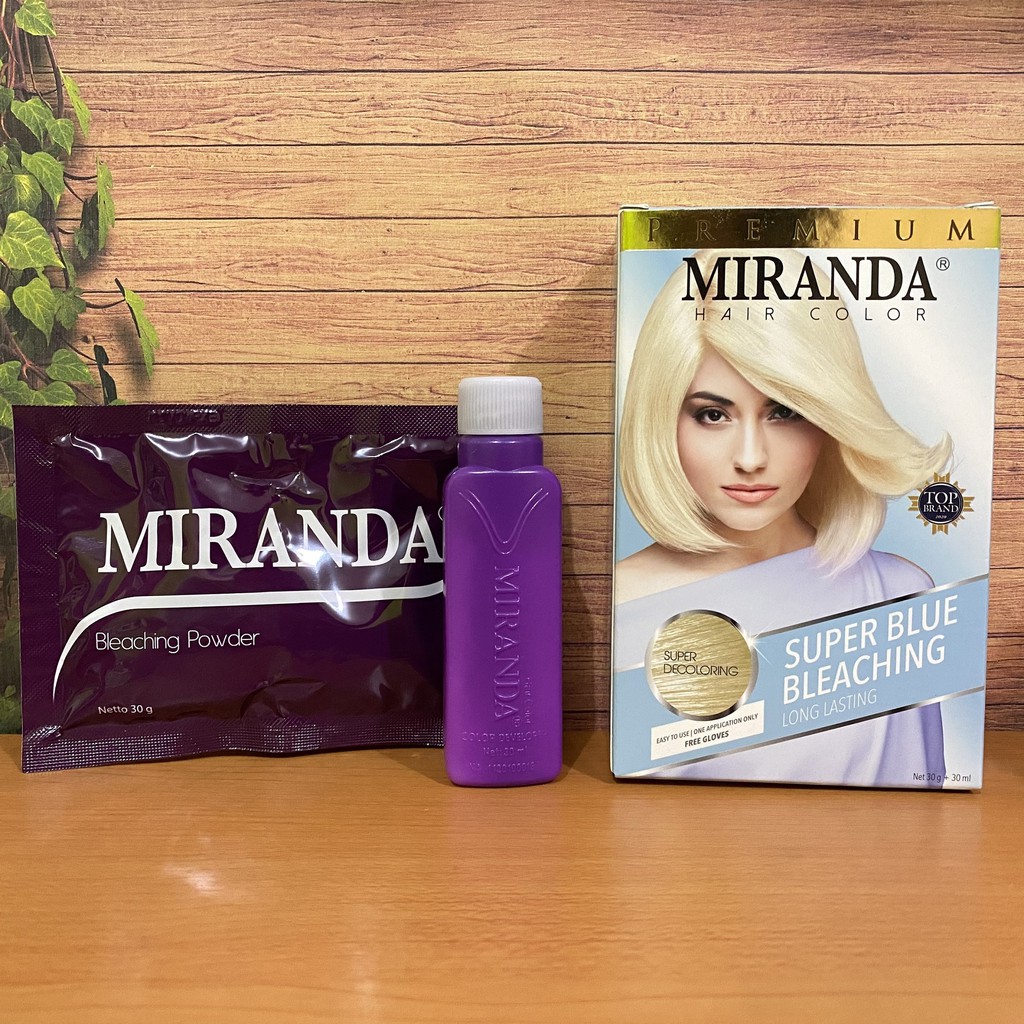 Jual Miranda Hair Color Super Blue Bleaching / Bleaching | Shopee Indonesia