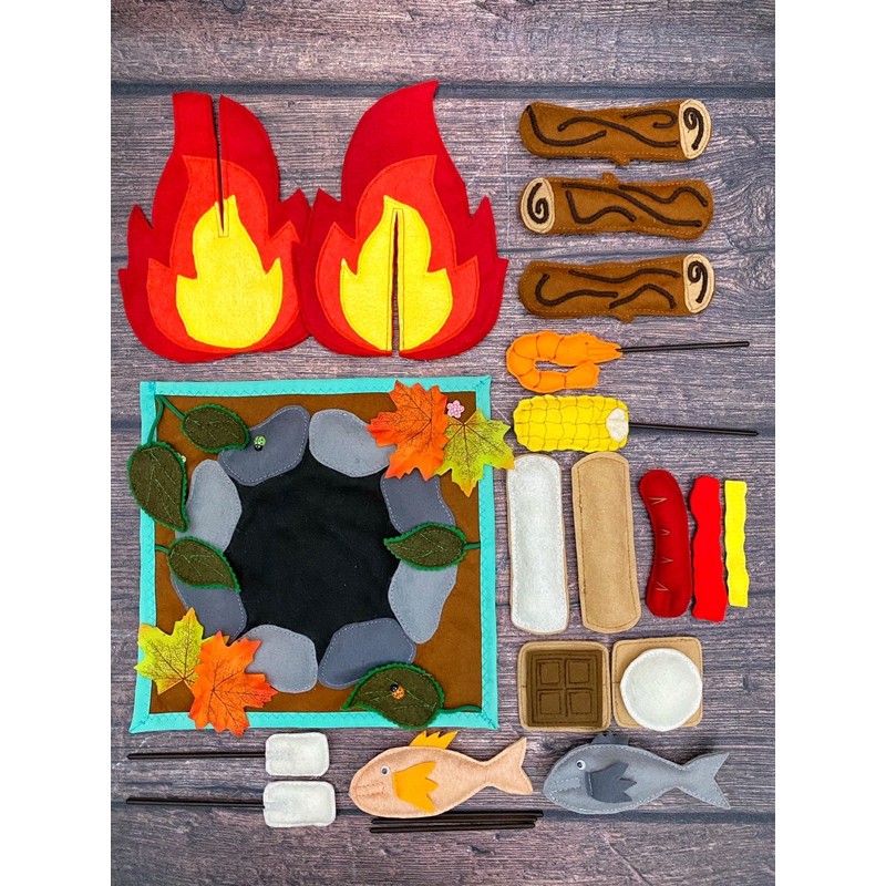 Jual LITTLEFINGERS Camping Set | busy book | busy pad | quiet book ...