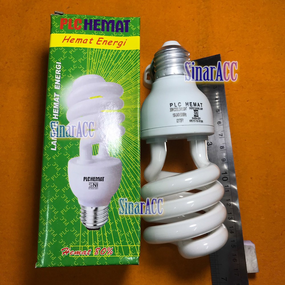 Jual PLC HEMAT 30 Watt lampu spiral hemat energi grosir 30w Indonesia|Shopee Indonesia