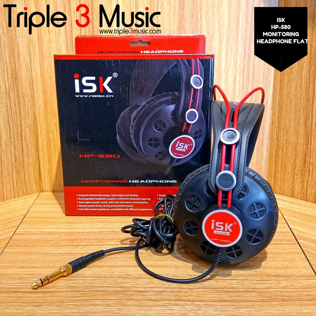 Jual ISK HP580 Headphone Flat Monitoring | Shopee Indonesia