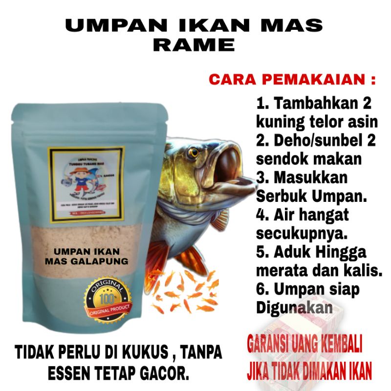 Jual umpan ikan mas lomba harian galapung galatama / umpan ikan mas ...