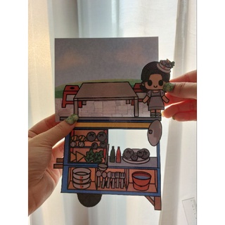 Jual Boneka Kertas [Mini Gerobak] Mainan jadul Bp | Bongkar Pasang ...