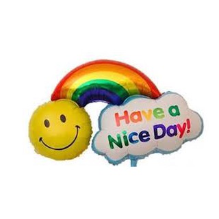 Jual Balon Foil Karakter Awan Pelangi / Balloon Foil Rainbow Cloud ...