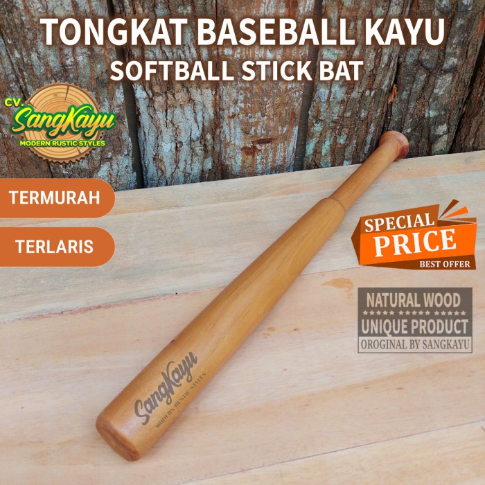 Jual Tongkat baseball kayu solid stik bisbol stick bat bisbol softbal ...