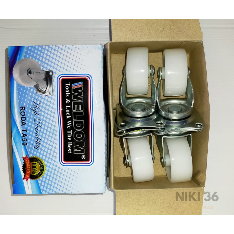 Jual Roda hidup nylon 2inc/Roda etalse/caster nylon 2 inch weldom ...