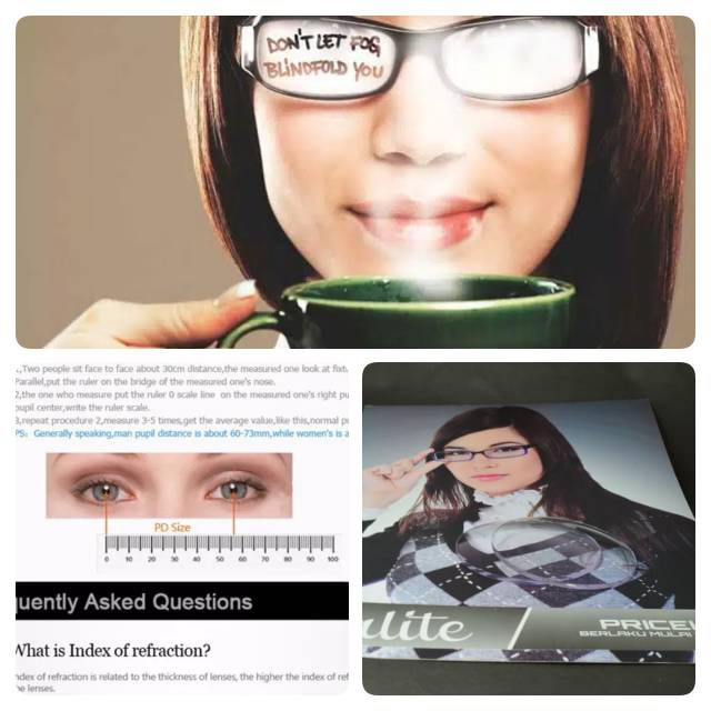 Jual Lensa kacamata Anti embun polycore bisa untuk ukuran normal/minus ...