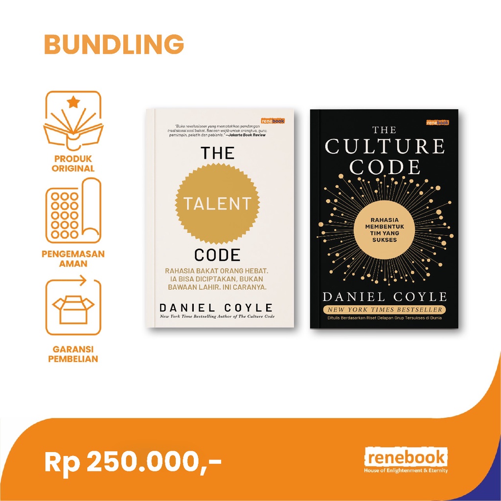 Jual Rene Turos - BUNDLING BUKU Culture Code Dan The Talent Code BD-100 | Shopee Indonesia