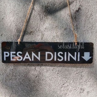 Jual Sign PESAN DISINI Akrilik Gantung - Tulisan PESAN DISINI Untuk ...