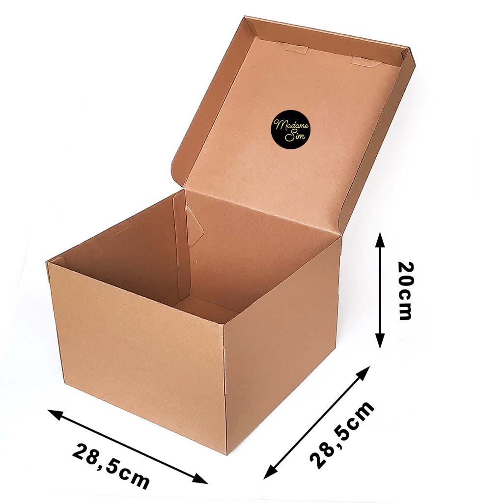 Jual KOTAK KUE - CAKE BOX 28x28x20 (ISI : 10 PCS) | Shopee Indonesia