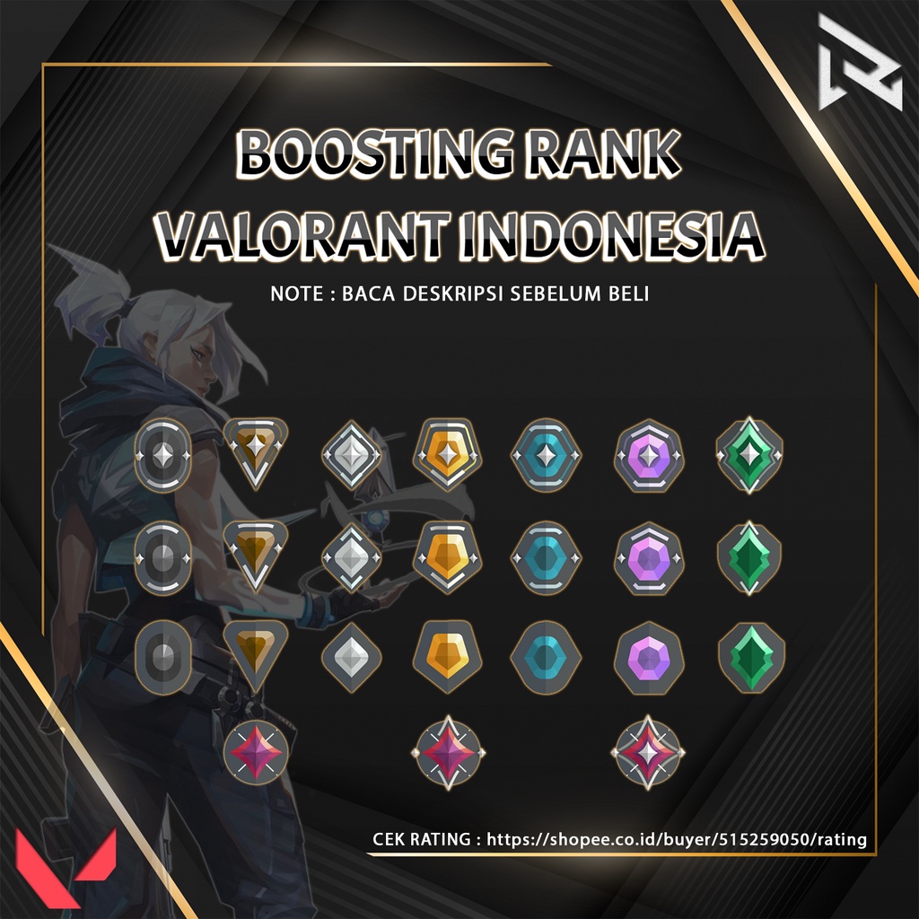 Jual BOOSTING RANK VALORANT INDONESIA | Shopee Indonesia