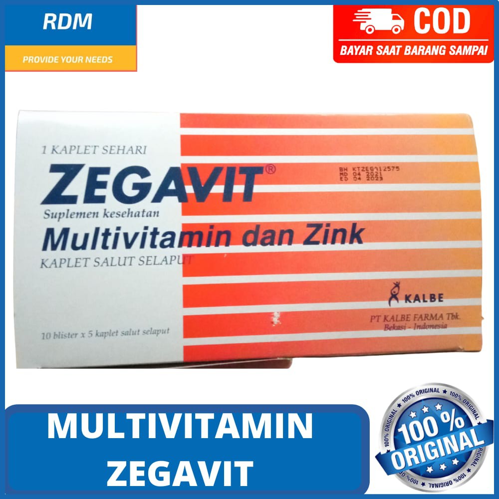 Jual MULTIVITAMIN ZEGAVIT 1 BLISTER ISI 5 KAPLET | Shopee Indonesia
