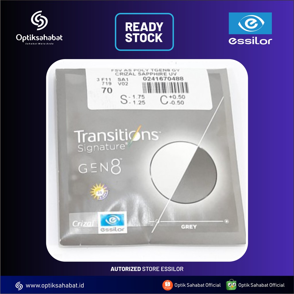 Jual LENSA KACAMATA ESSILOR BLUECHROMIC (ESSILOR TRANSITIONS WITH ... Jual LENSA KACAMATA ESSILOR BLUECHROMIC (ESSILOR TRANSITIONS WITH ...