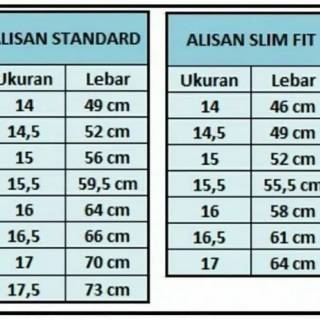Jual Kemeja ALISAN original lengan panjang reguler size 14.5 15 15.5 16 ...