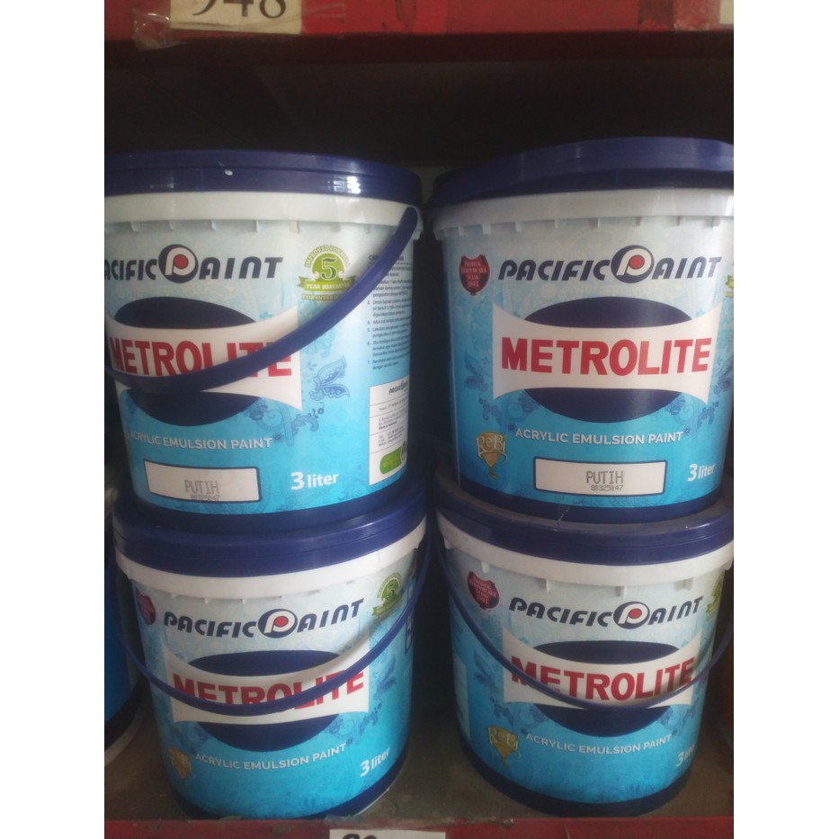 Jual Cat Tembok Metrolite Putih 16 liter | Shopee Indonesia