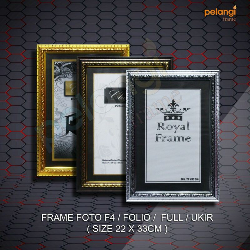Jual Frame / Bingkai foto F4 / buat foto sertifikat / kertas folio ...