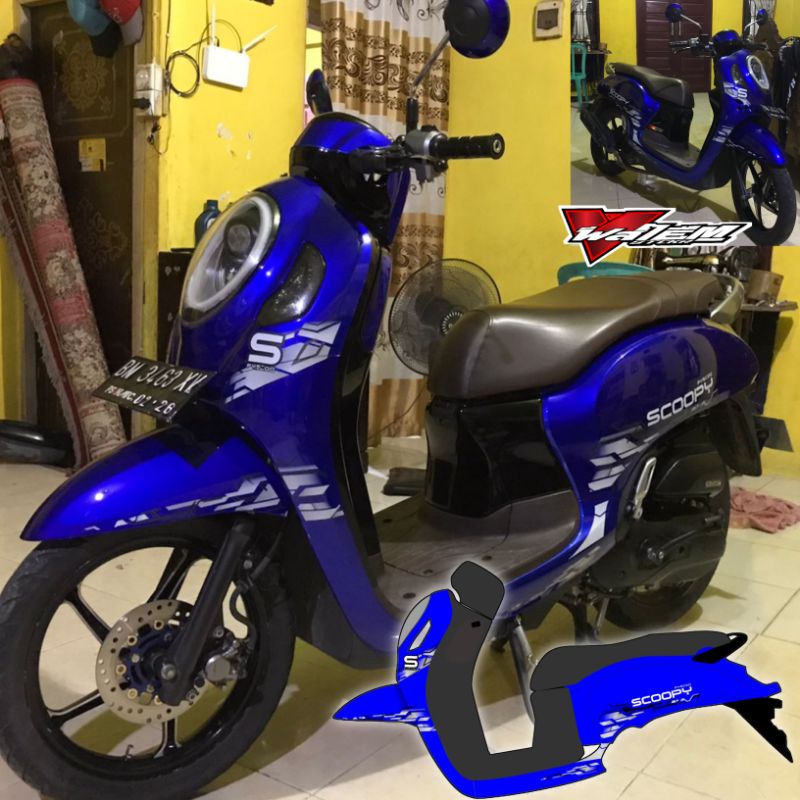 Jual STRIPING SCOOPY PRESTIGE SCOOPY STYLISH 2022 CUSTOM TRANSPARAN ...